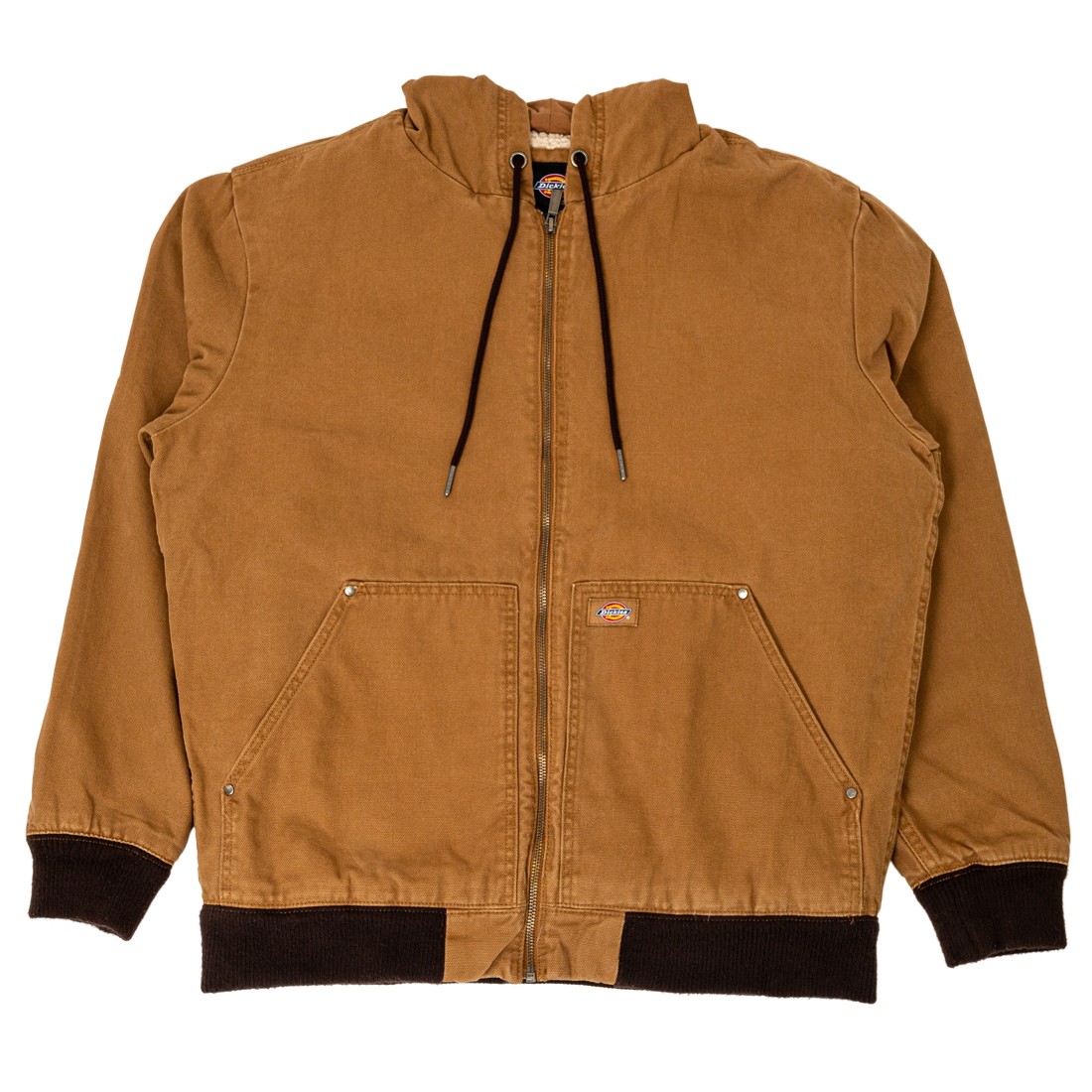 Dickies Men Hooded Duck Canvas Jacket Brown Duck