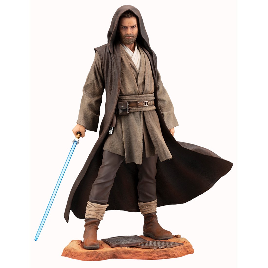 kotobukiya artfx star wars revenge of the sith obi wan kenobi statue brown