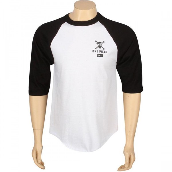 BAIT x One Piece Luffy Punch Raglan (white / black)