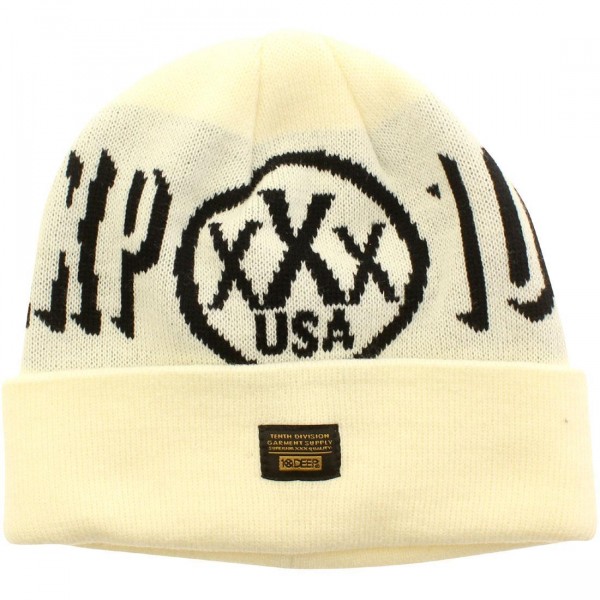 10 Deep DXXP Beanie white off white
