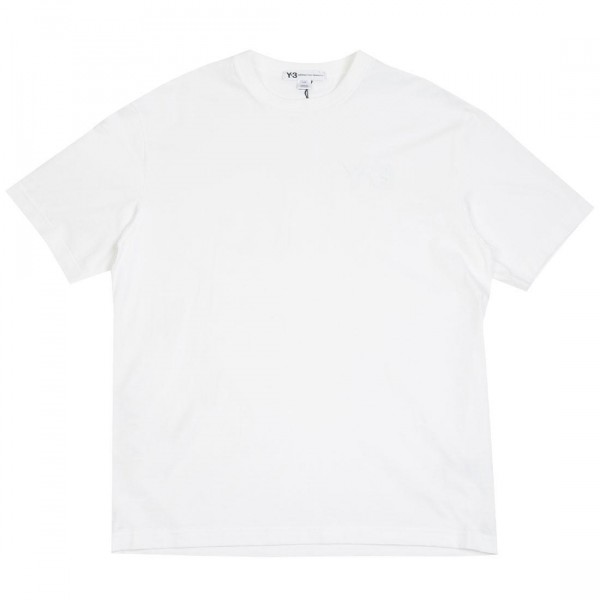 Adidas Y-3 Men Logo Short Sleeve Tee white