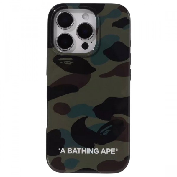A Bathing Ape 1st Camo iPhone 16 Pro Case green