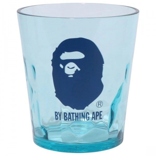 A Bathing Ape Bape x Plakira Ape Head Glass blue
