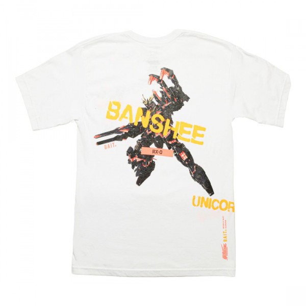 BAIT x Gundam Universe Men Banshee Tee white