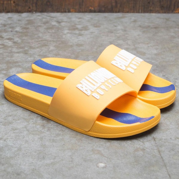 Billionaire Boys Club Men BB Slides yellow beeswax