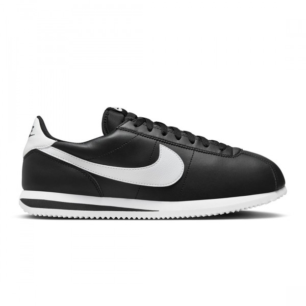 nike men cortez black white