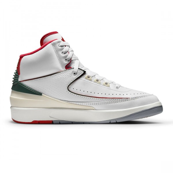 jordan men air jordan 2 retro white fire red fir sail