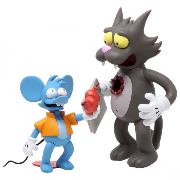 Kidrobot x The Simpsons Itchy And Scratchy Medium Figure gray blue