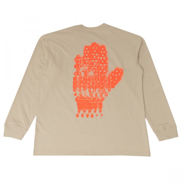 nike men nrg acg geothermal long sleeve tee lt orewood brn