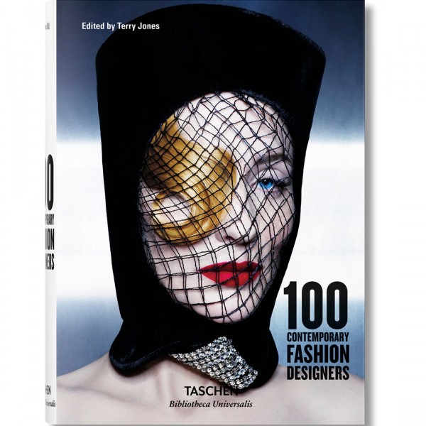 100 Contemporary Fashion Designers Hardcover Book black blue
