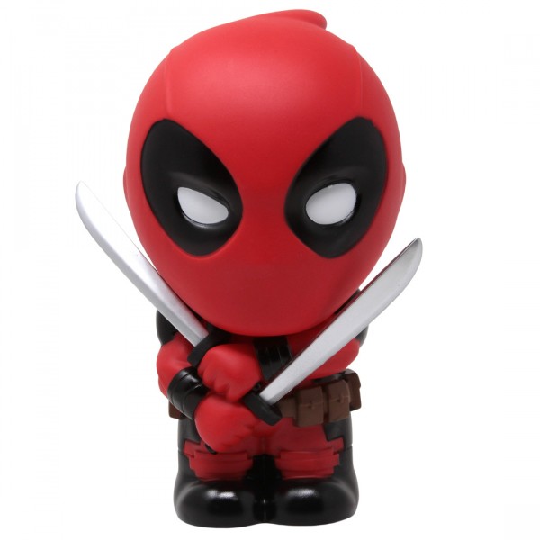 Monogram Marvel Deadpool Figural Bust Bank red