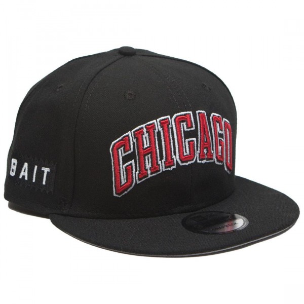 BAIT x NBA X New Era 9Fifty Chicago Bulls Alt OTC Snapback Cap black