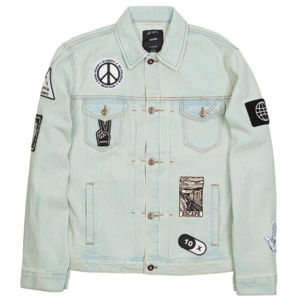 10 Deep Men Bad Acid Denim Jacket blue