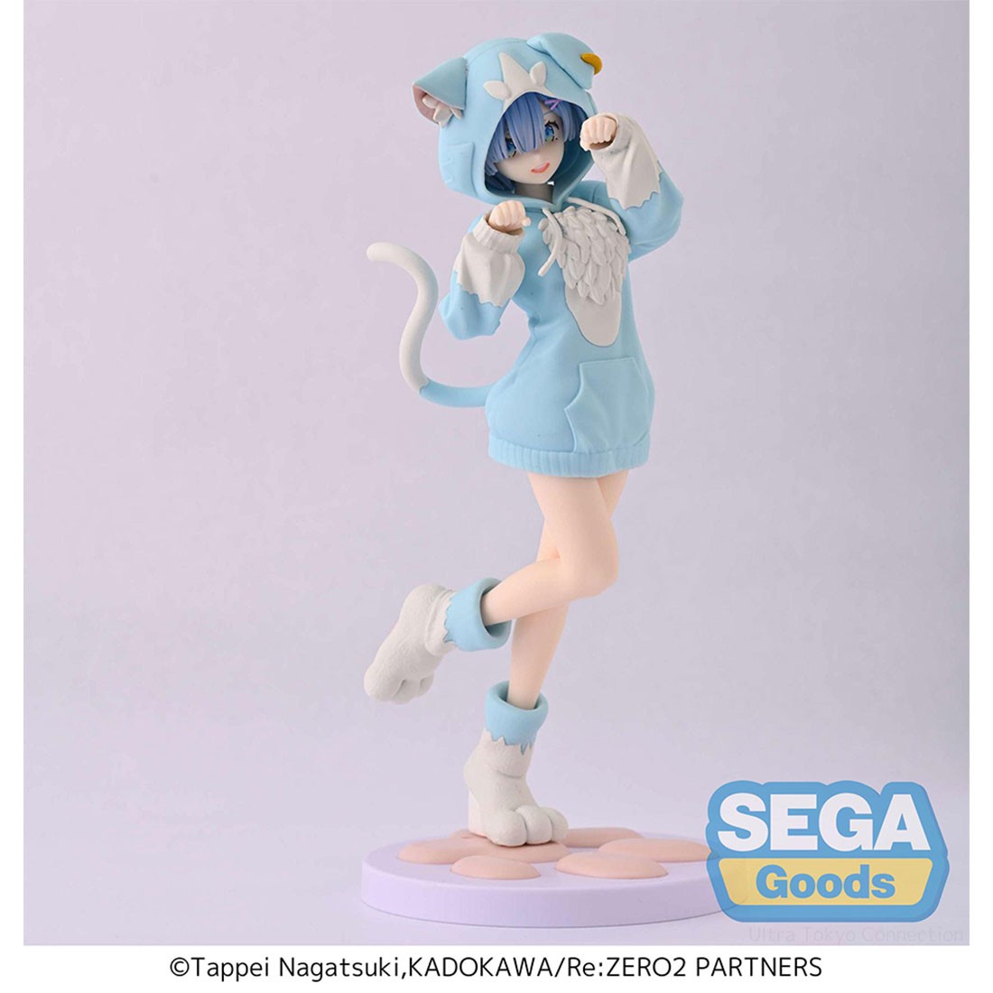 sega re:zero starting life in another world luminasta rem mofumofu pack figure blue
