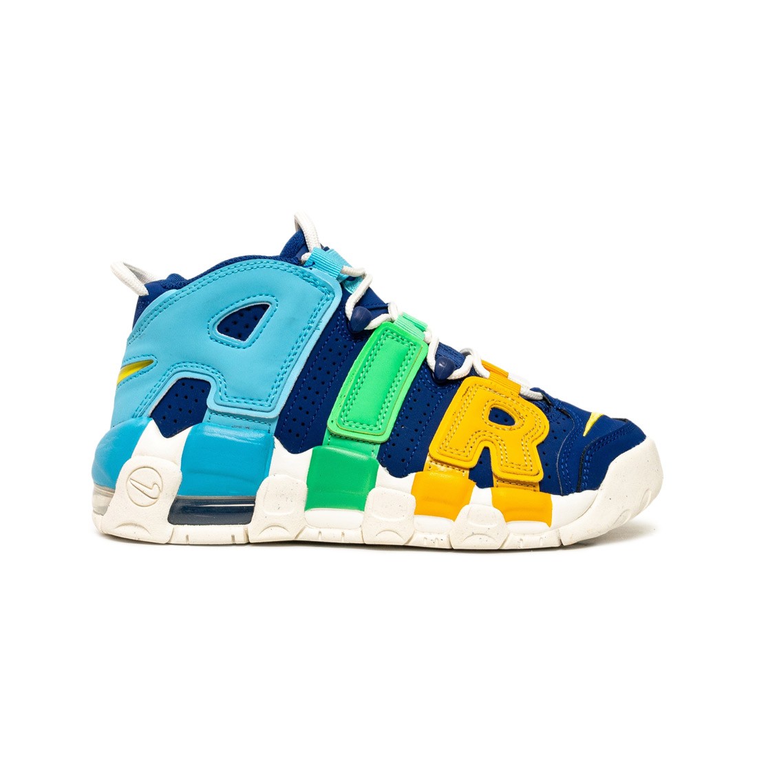 Nike Big Kids Air More Uptempo Bg Deep Royal Blue Opti Yellow Baltic Blue
