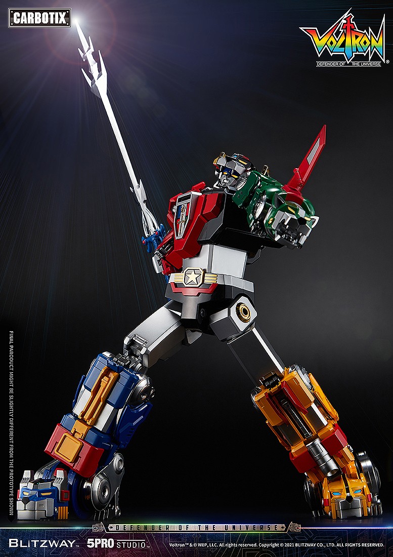 Blitzway 5Pro Studio Voltron Defender of the Universe Carbotix Series ...