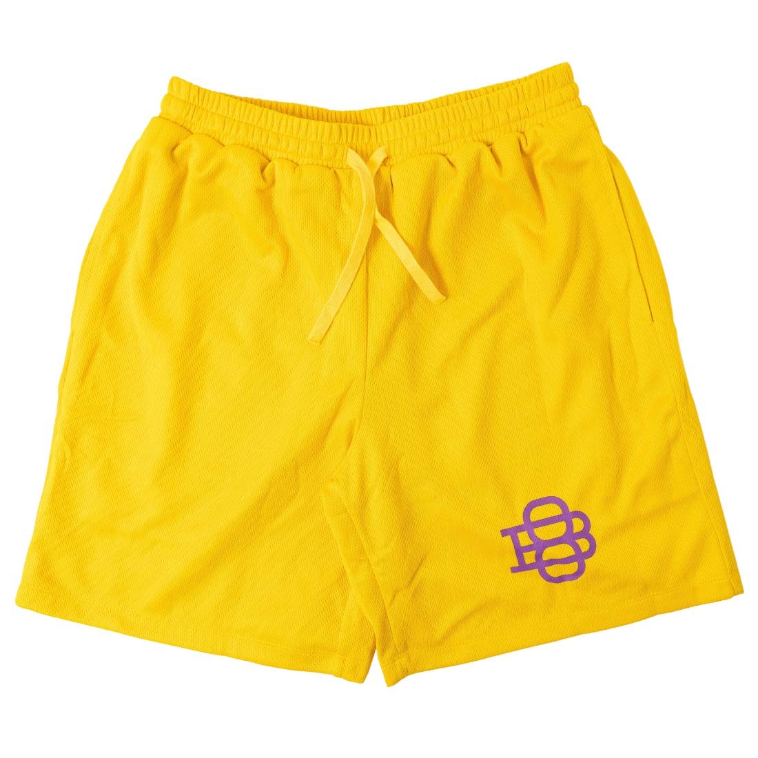 BAIT Men Basketball Logo Shorts yellow