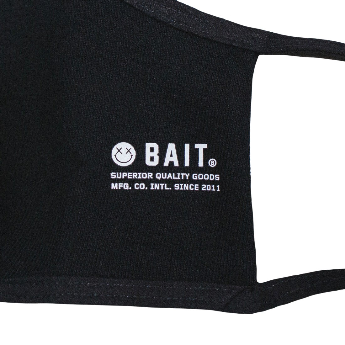 bait stamp logo face mask black