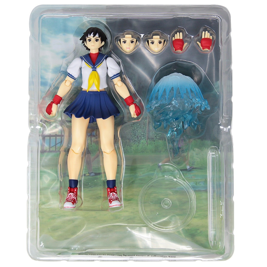 Bandai S.H.Figuarts Street Fighter Sakura Kasugano Figure blue