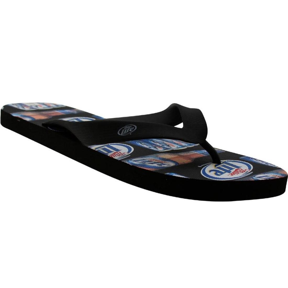 Miller Lite Print Sandal (black)