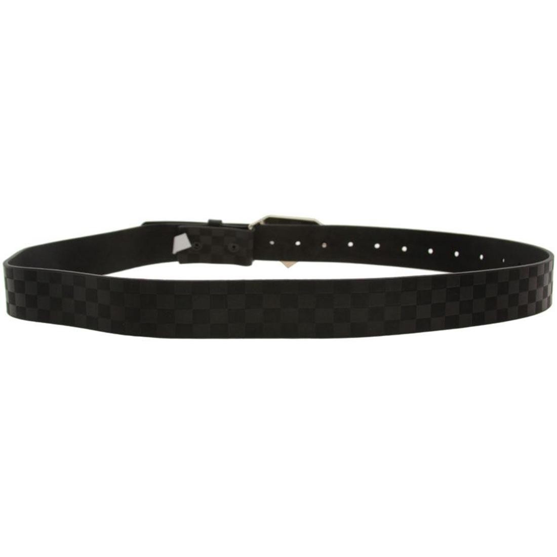 Diamond Supply Co Brilliant Leather Embossed Checker Belt (black / silver)