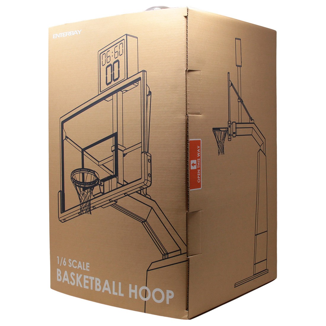 NBA x Enterbay 1/6 Scale Basketball Hoop black