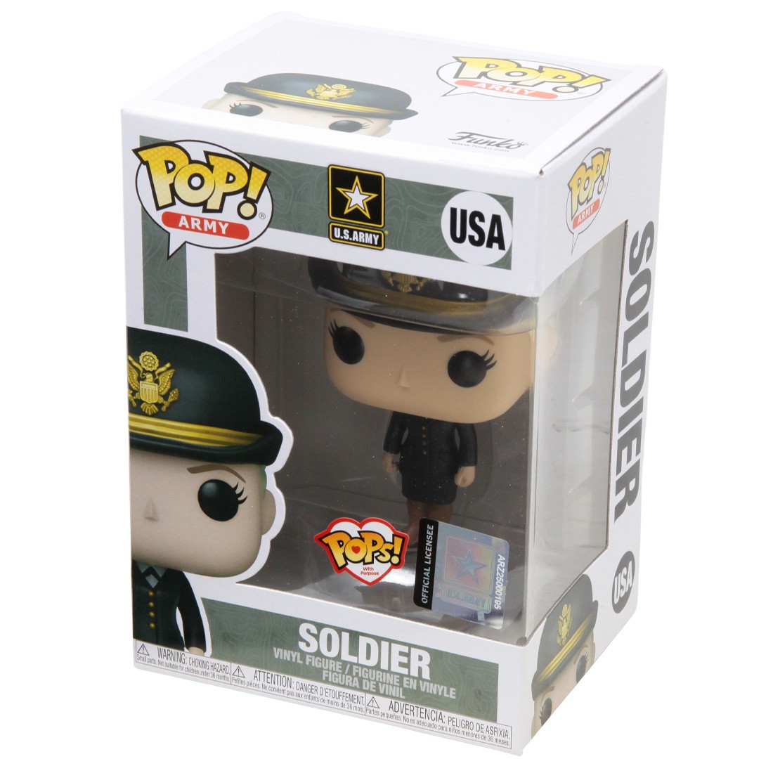 Funko POP Military U.S. Army - Female Soldier Service Uniform black