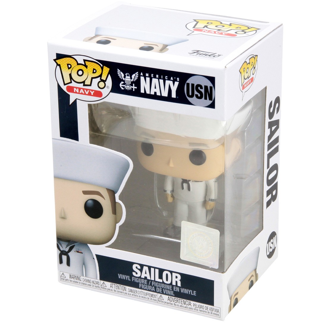 Funko POP Military U.S. Navy - Male Sailor Service Dress White Uniform ...