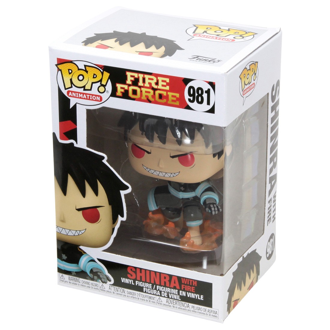 Funko POP Animation Fire Force - Shinra With Fire red