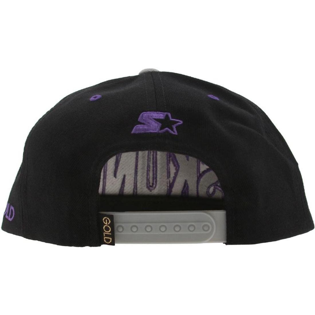 Gold Skunk Starter Snapback Cap (purple / black)