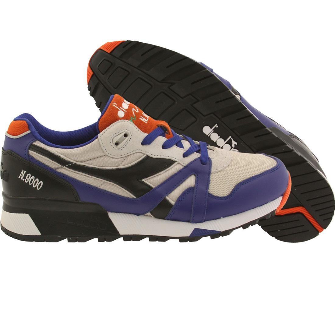 Diadora Men N9000 L-S blue orange wind gray