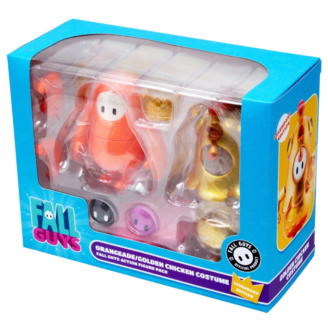Kotobukiya Fall Guys Orangeade And Golden Chicken Costume Action Figure ...