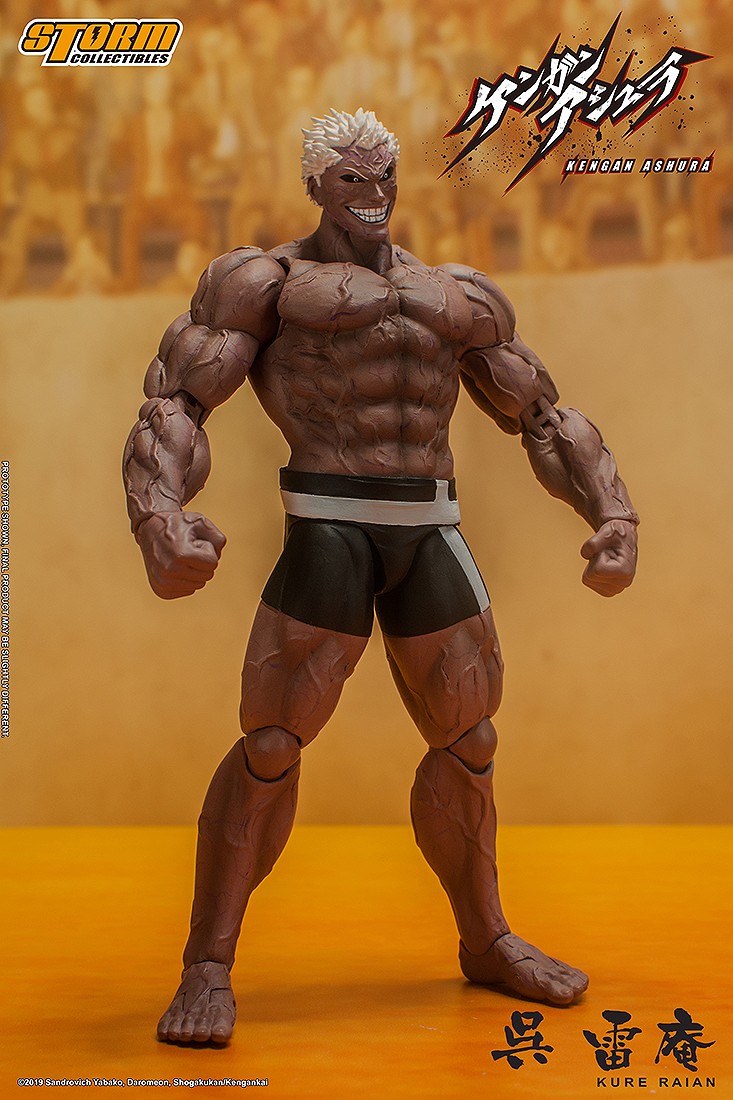 Storm Collectibles Kengan Ashura Kure Raian 1/12 Action Figure tan