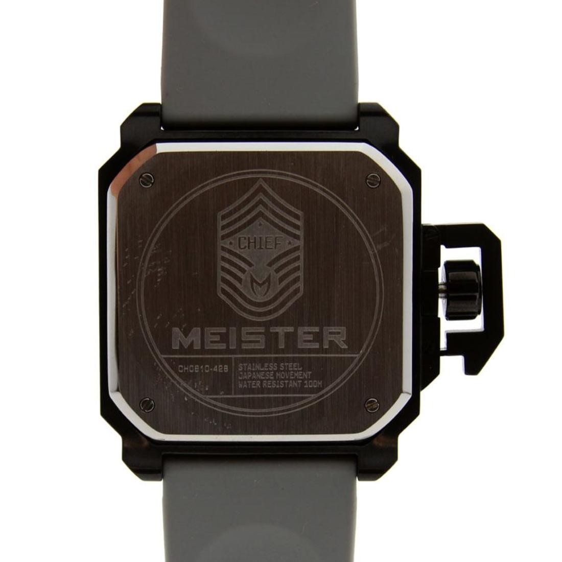 Meister Chief Rubber Strap Watch (black / grey)