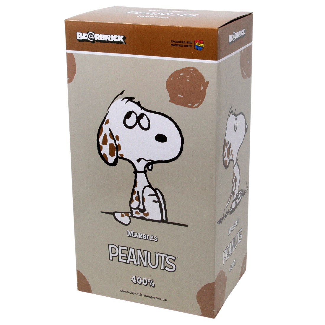 Medicom Peanuts Marbles 400% Bearbrick Figure white