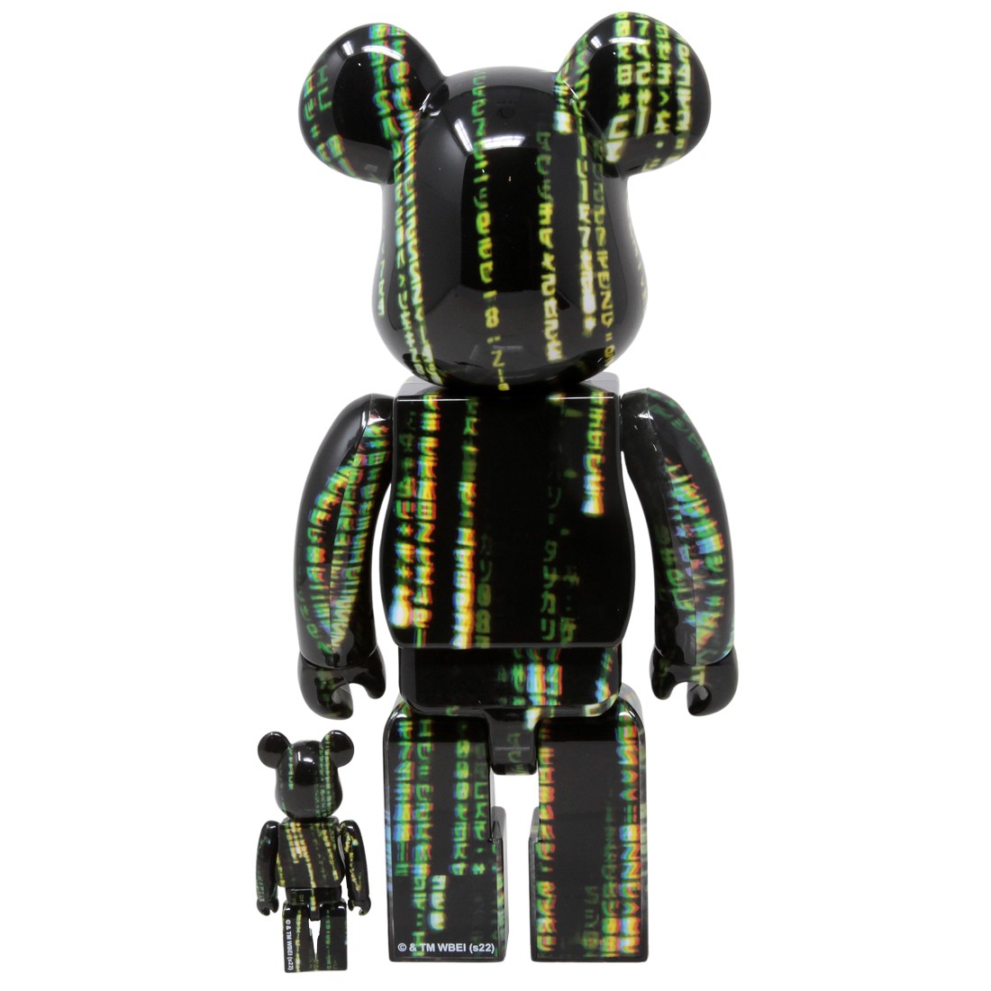 Medicom The Matrix Resurrections 100 400 Bearbrick Figure Set Black