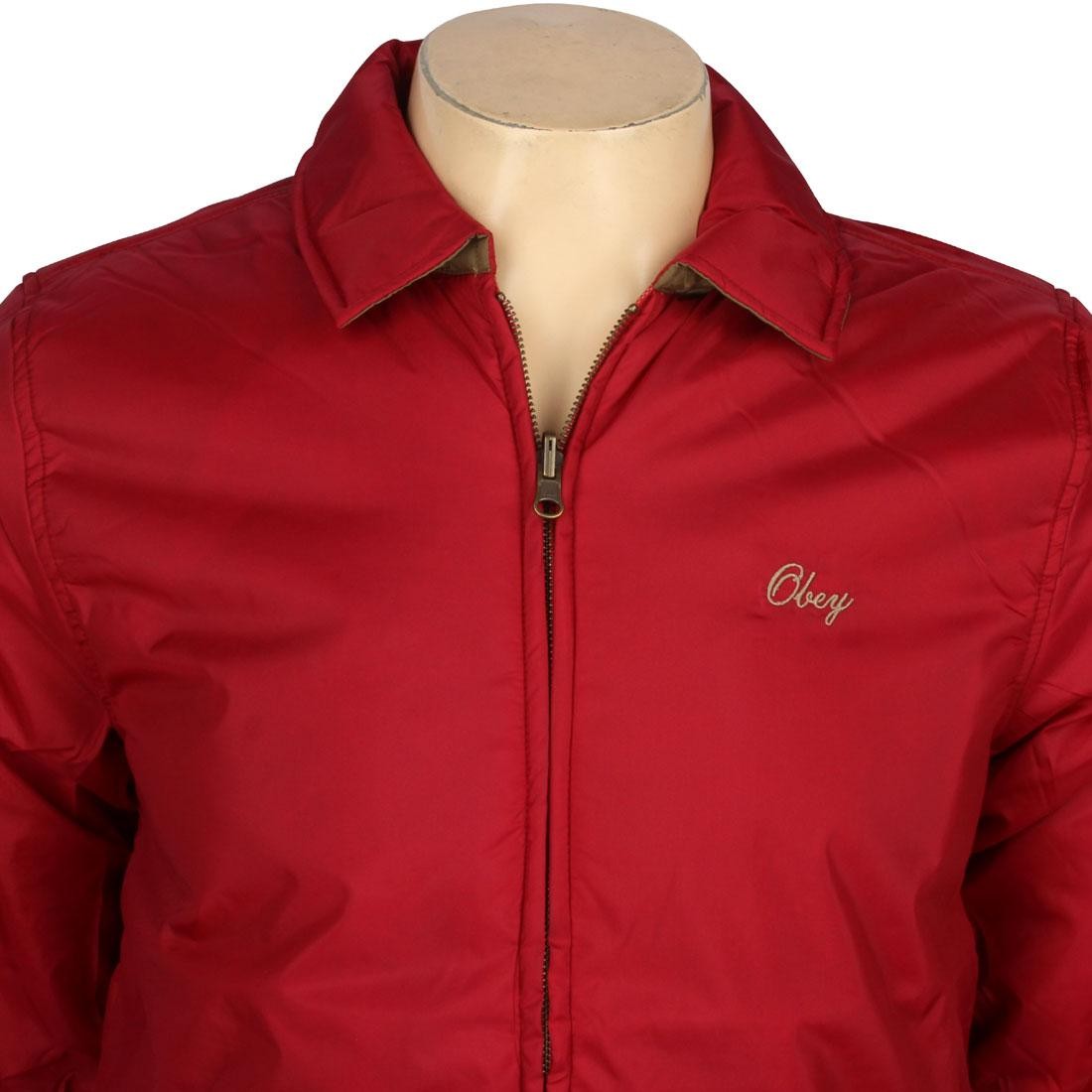 Obey Sideline Jacket (burgundy)