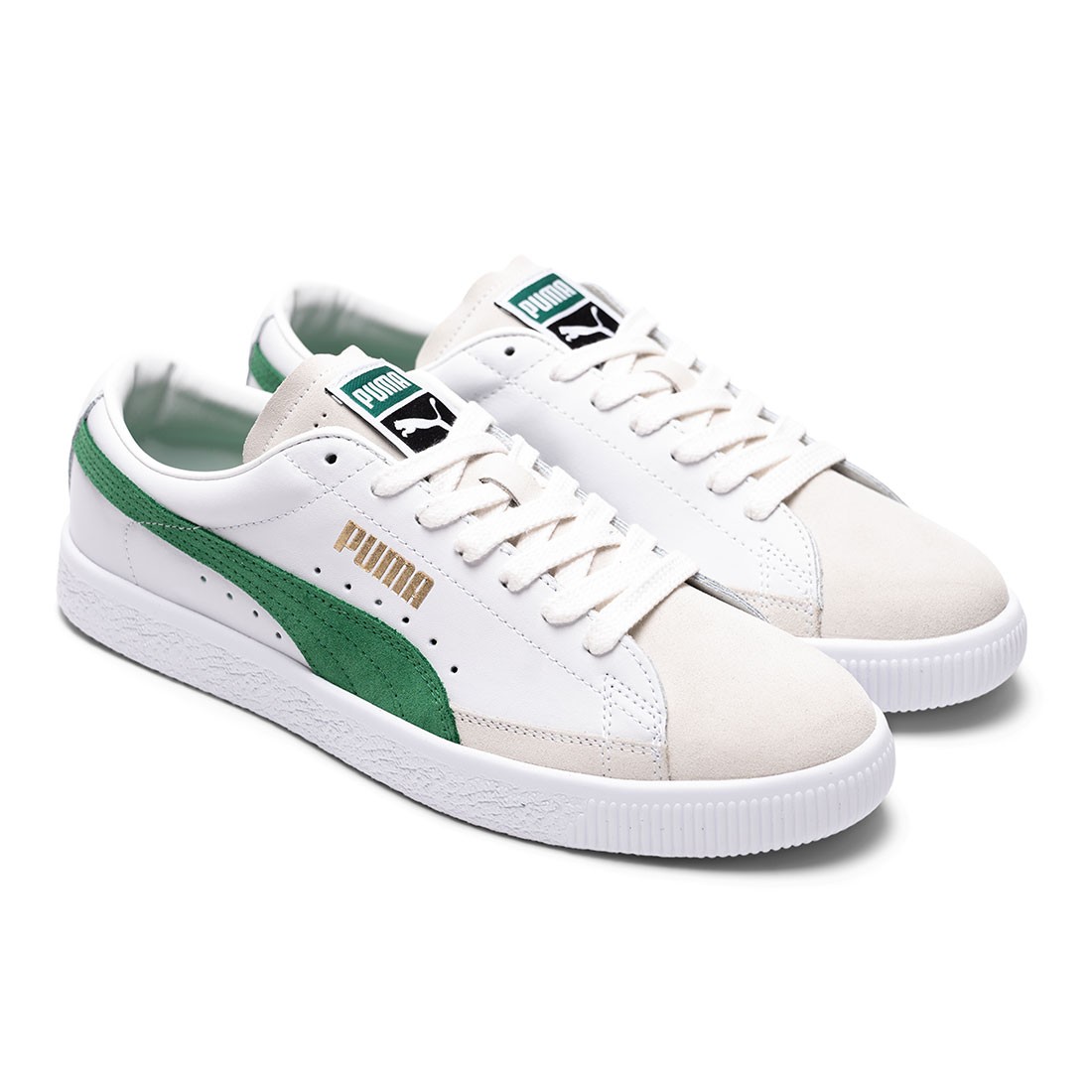 Puma Men Basket VTG white green grey