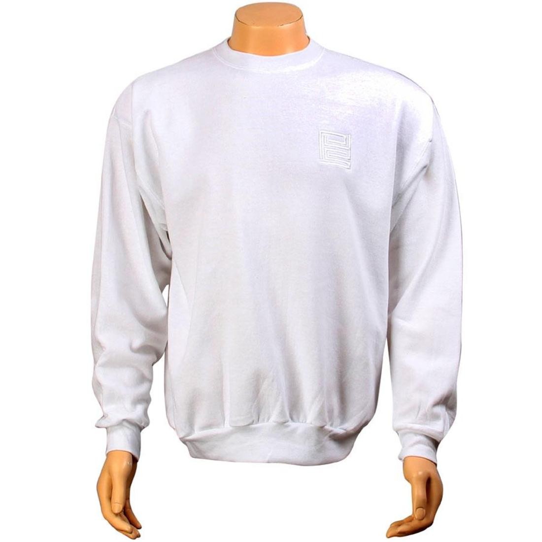 PYS Block Logo Crewneck - White (white)