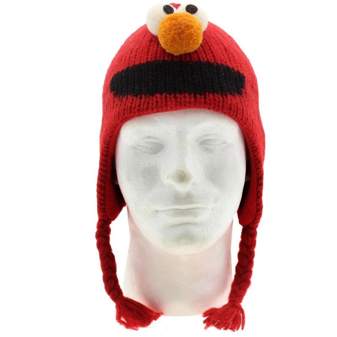 Sesame Street Kids Elmo Pilot Hat Beanie (red)