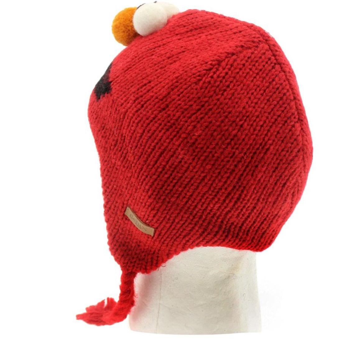Sesame Street Kids Elmo Pilot Hat Beanie (red)