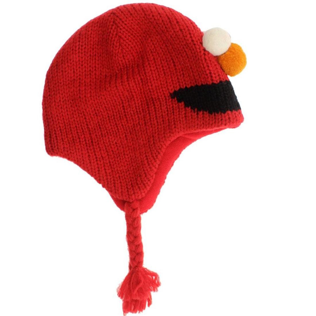 Sesame Street Kids Elmo Pilot Hat Beanie (red)