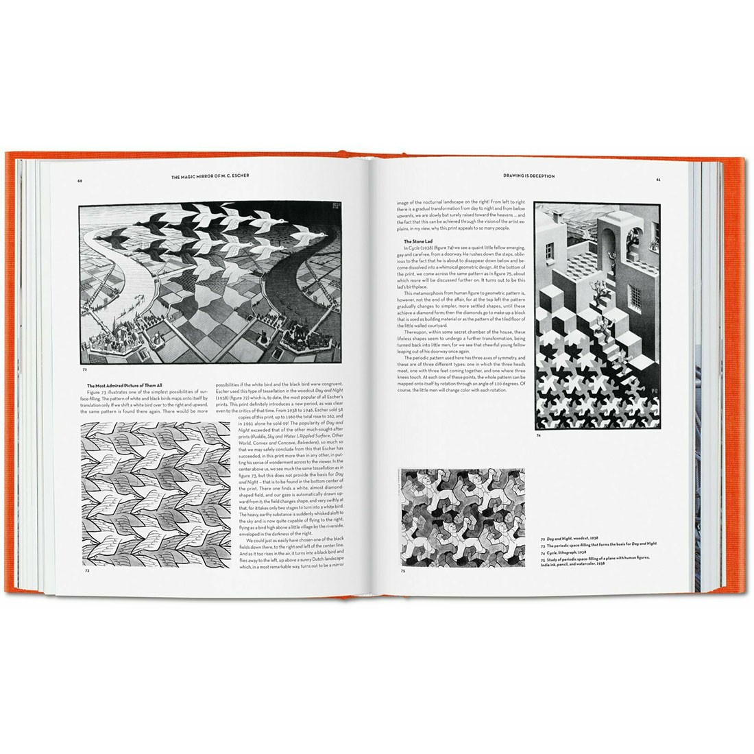 magic mirror of mc escher book red multi