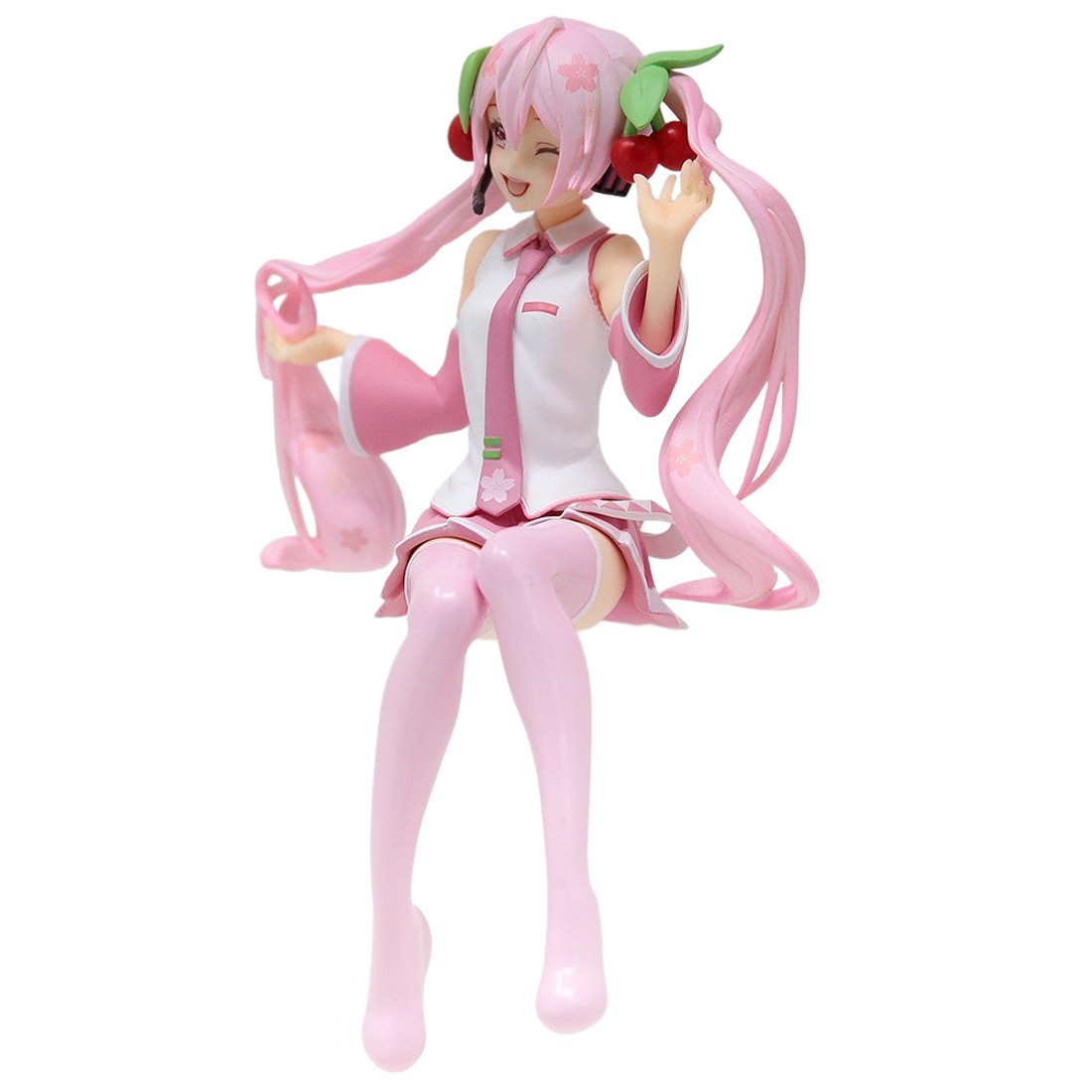Furyu Hatsune Miku Sakura Miku Winking Ver. Noodle Stopper Figure pink