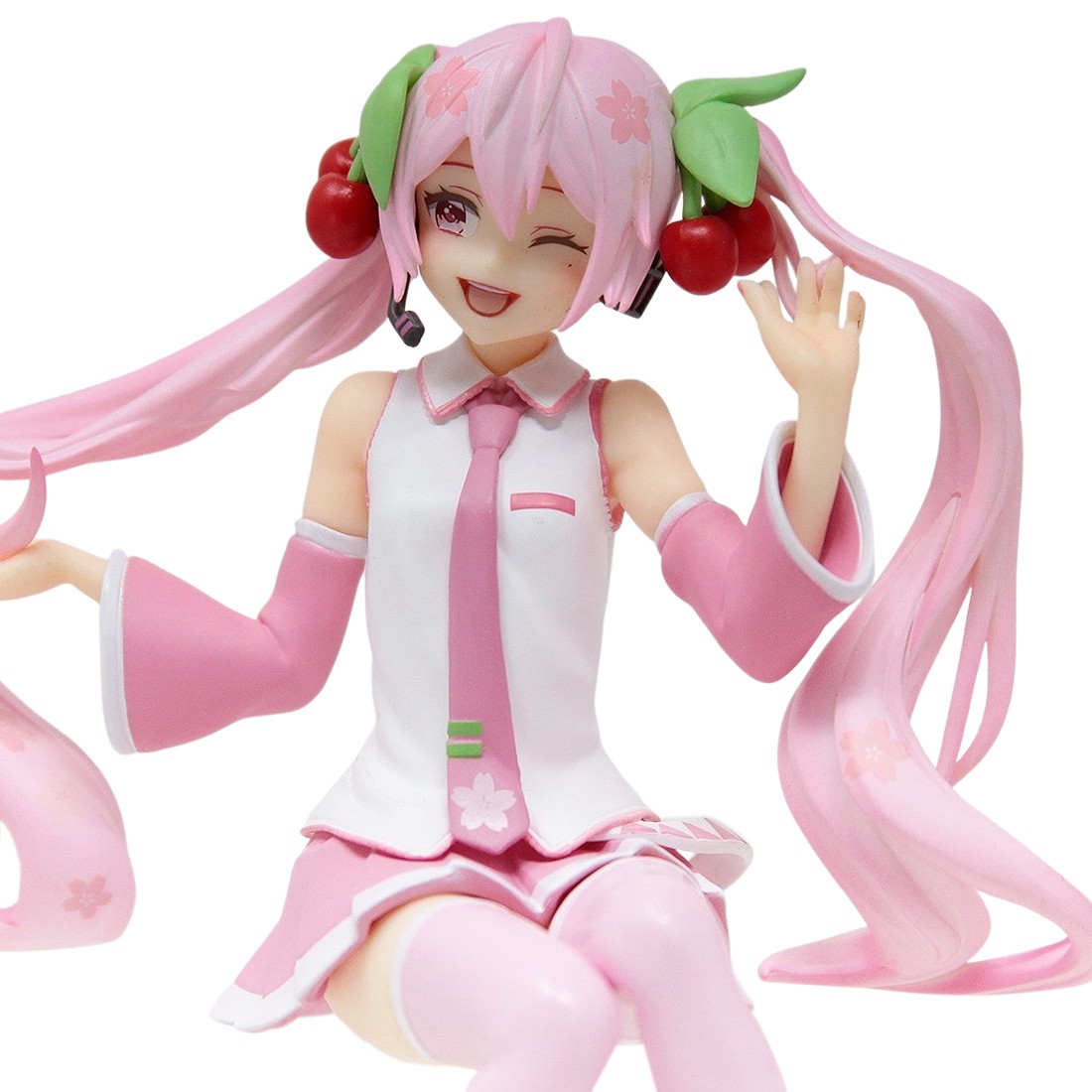 Furyu Hatsune Miku Sakura Miku Winking Ver. Noodle Stopper Figure pink