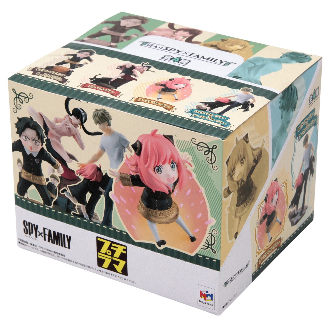 MegaHouse Petitrama Series Spy x Family In The Box Set of 4 Figures multi