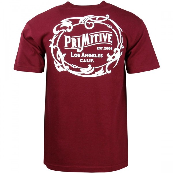 Primitive Men Wrangler Tee burgundy