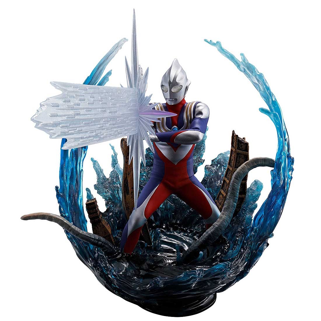 Bandai Figuarts Zero Ultraman Tiga Multi Type Figure blue