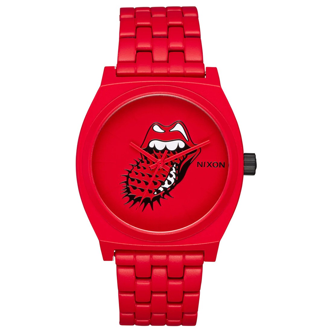 Nixon x Rolling Stones Time Teller Watch red all red